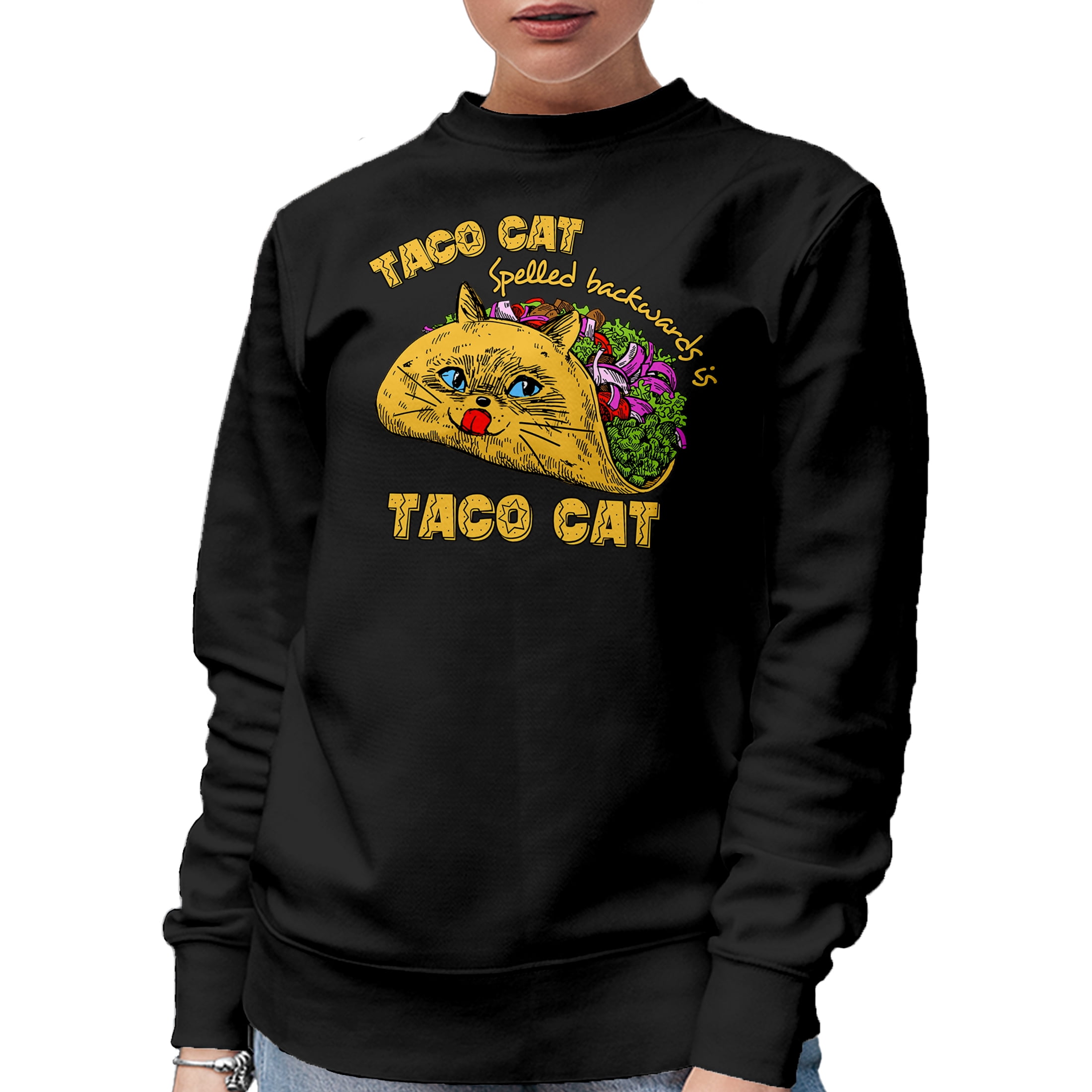 Funny Witty Taco Cat Spelled Backwards, Taco Lover Feline / Fur Parent ...