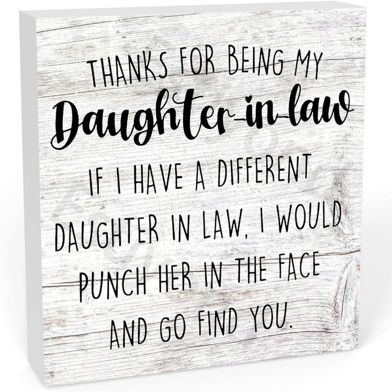 Funny Wooden Box Decor Sign,Rustic Wood Box Sign Decor, Thanks For ...