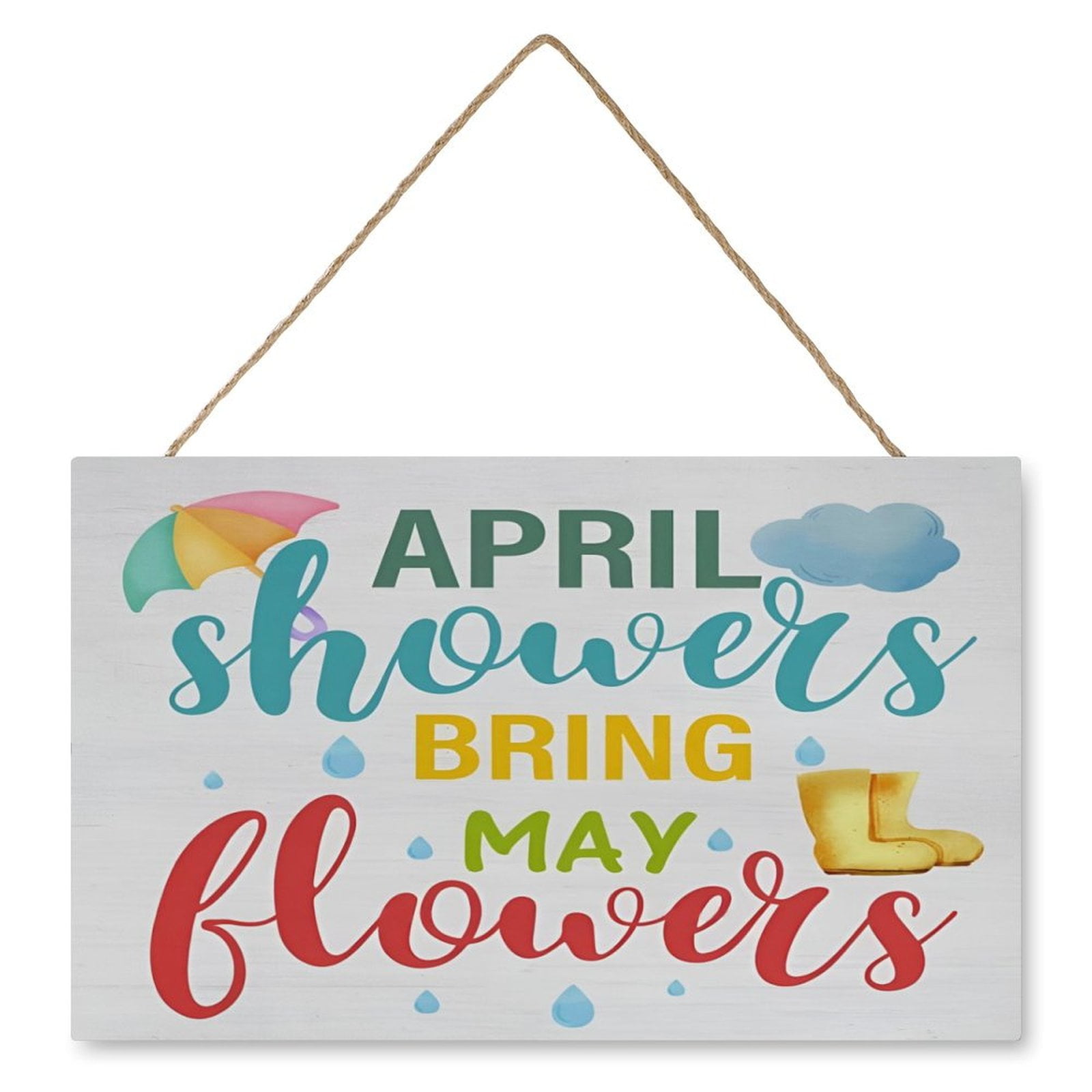 Funny Wooden Signs April Showers Bring May Flowers Wooden Signs ...