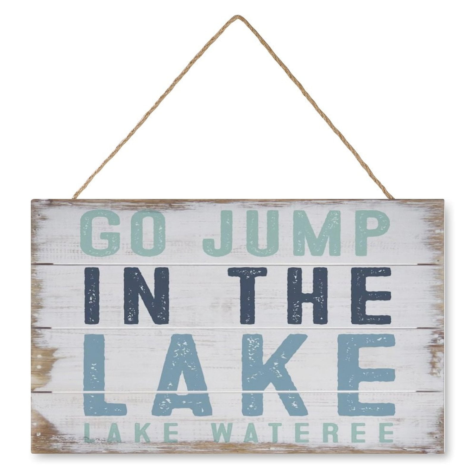 Funny Wooden Signs Go jump in the Lake lake wateree Wooden Signs ...