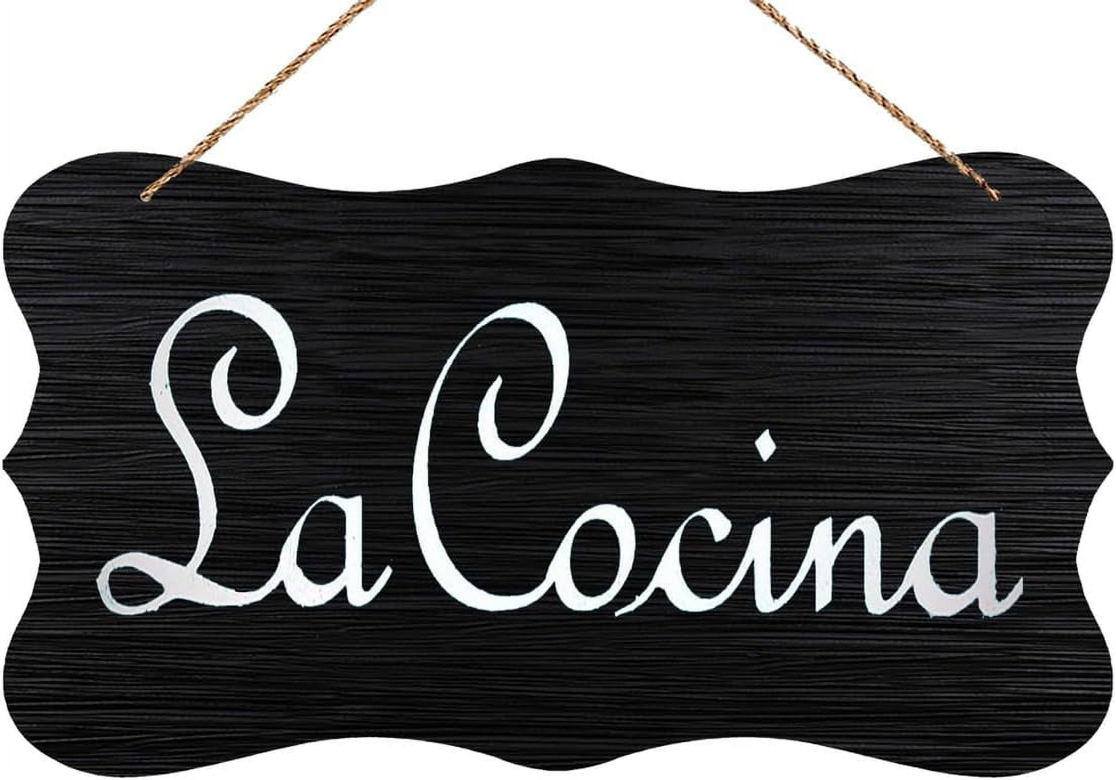 Funny Wooden Signs La Cocina Wood Spanish Kitchen Sign Wood Sign Decor ...