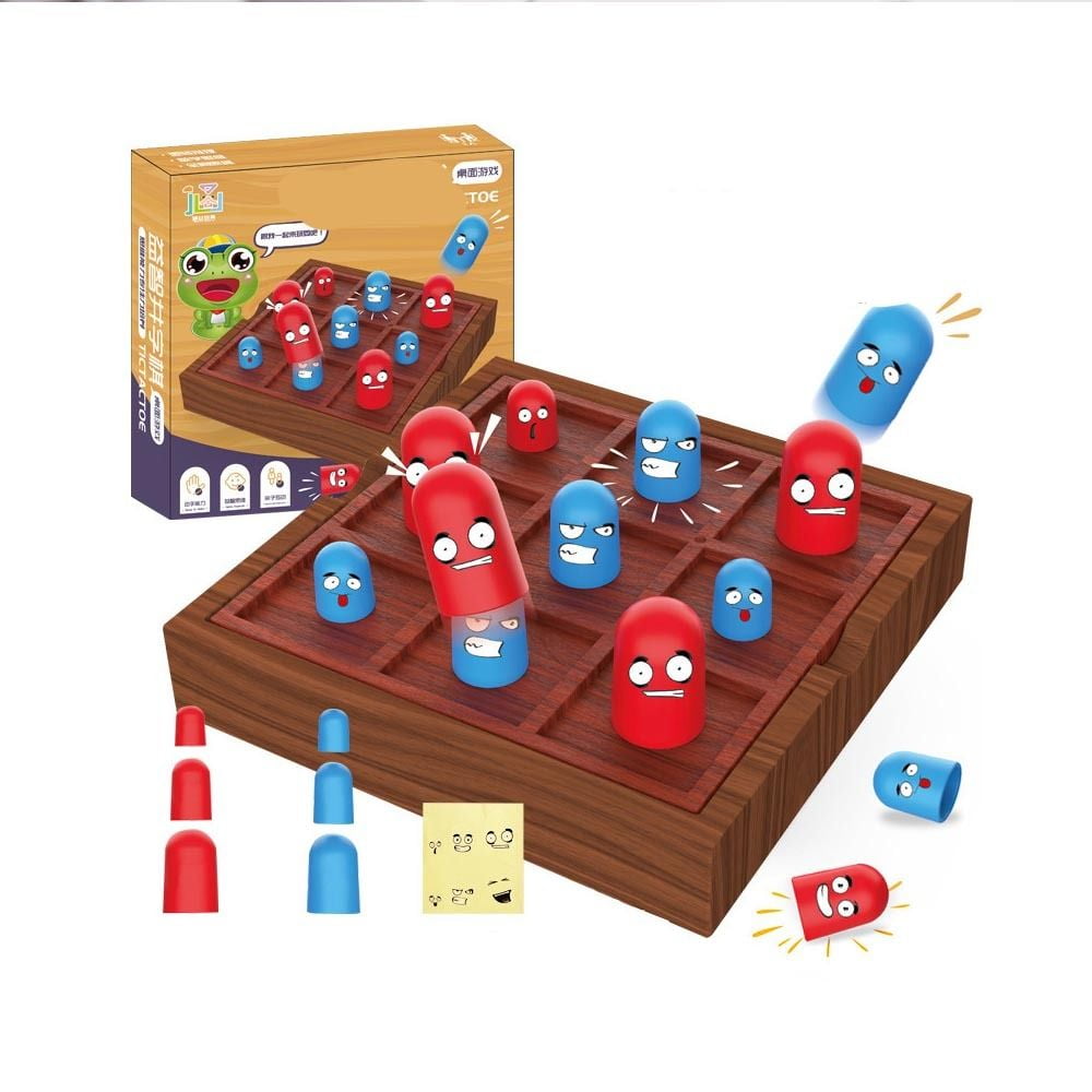 Funny Wooden Tick Tac Toe Decorative Board ABS Kong Mingqi Chess Table ...