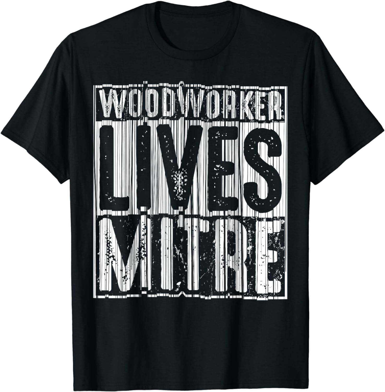 Funny Woodworker Lives Mitre Gift For Men Cute Woodworking T-Shirt ...