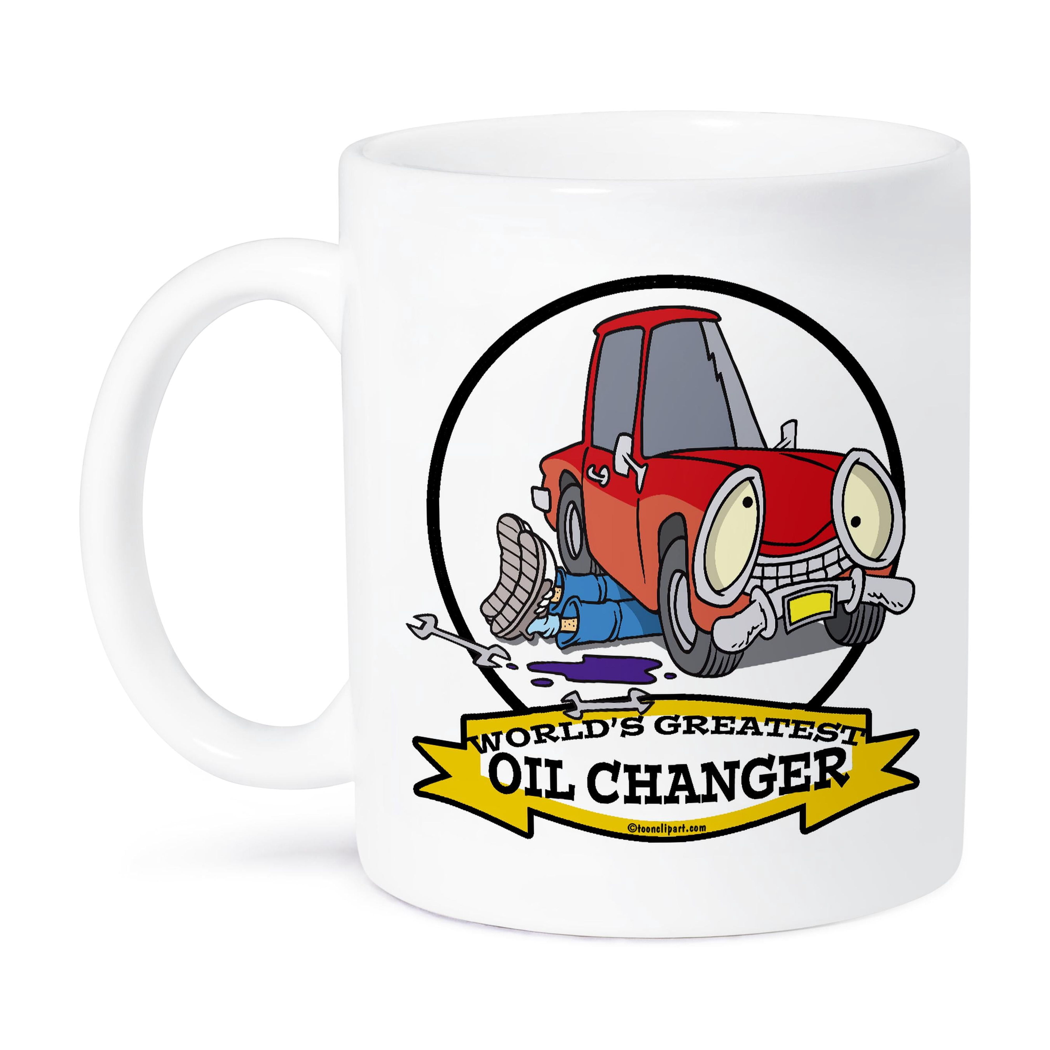 3dRose, Funny Worlds Greatest Oil Changer Men Cartoon, 15oz Mug ...