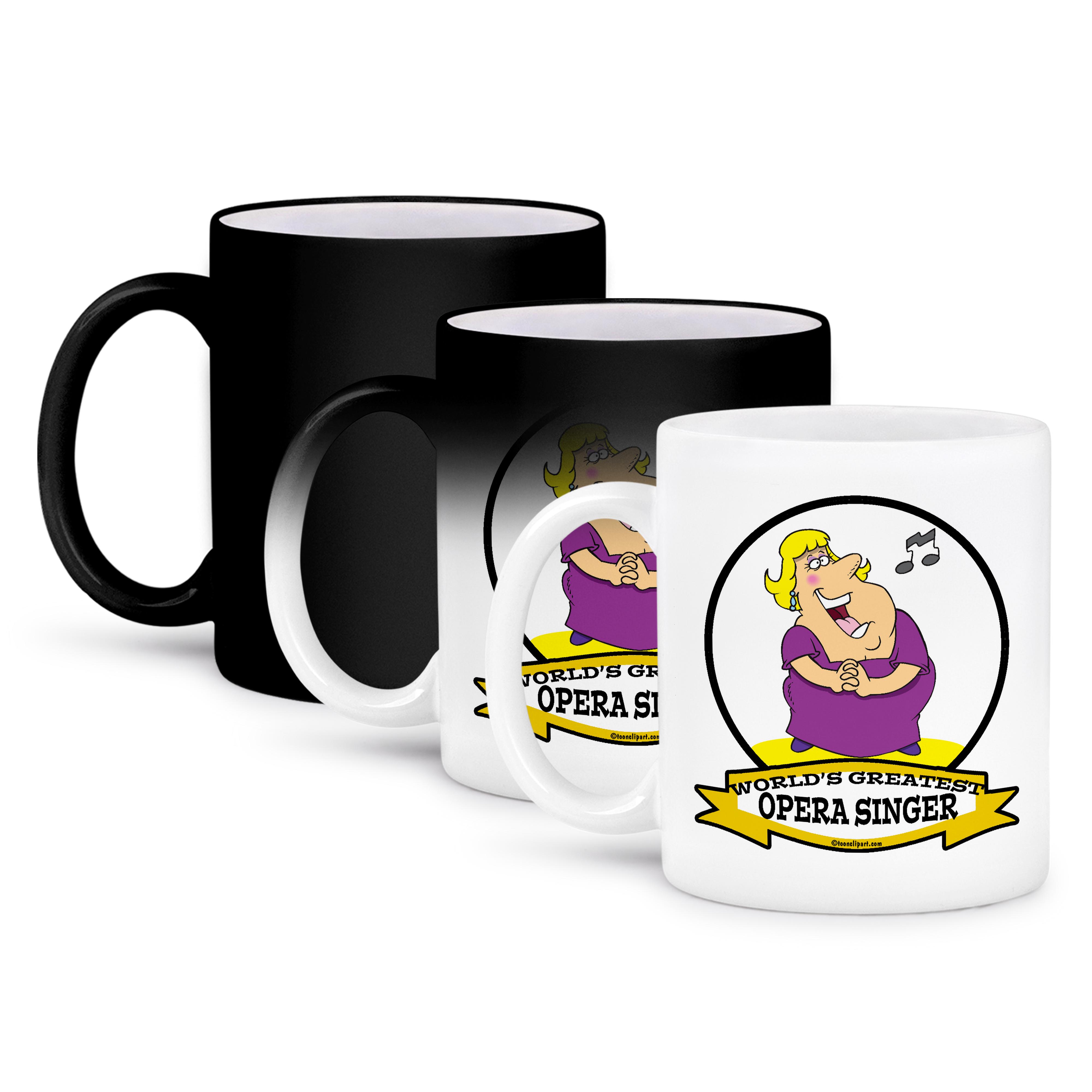 Funny Worlds Greatest Opera Singer Fat Lady Cartoon, 11oz Magic ...