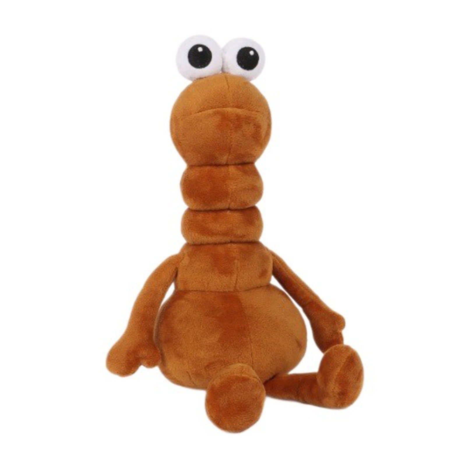 Funny Worm Plush Toy (28cm/11.02in) - Bendable Segmented Stuffed Animal ...