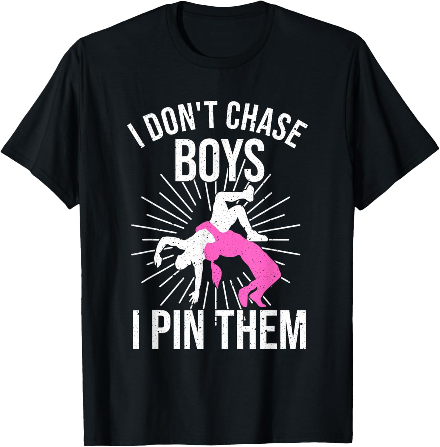 Funny Wrestling Girls Designs For Women Wrestle Athlete Fans T-Shirt ...