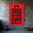 Funny Wrestling Poster - Motivational Wall Art For Gym Office Decor ...