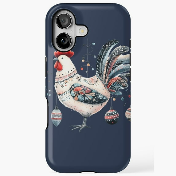 Funny Xmas Chicken Holiday Festive Graphic Phone Case 17 16 15 14 13 12 ...
