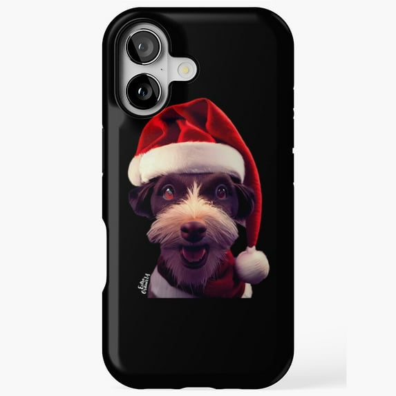 Funny Xmas Dog Holiday Art Case for iPhone 11 12 13 14 15 16 17 Pro Max ...