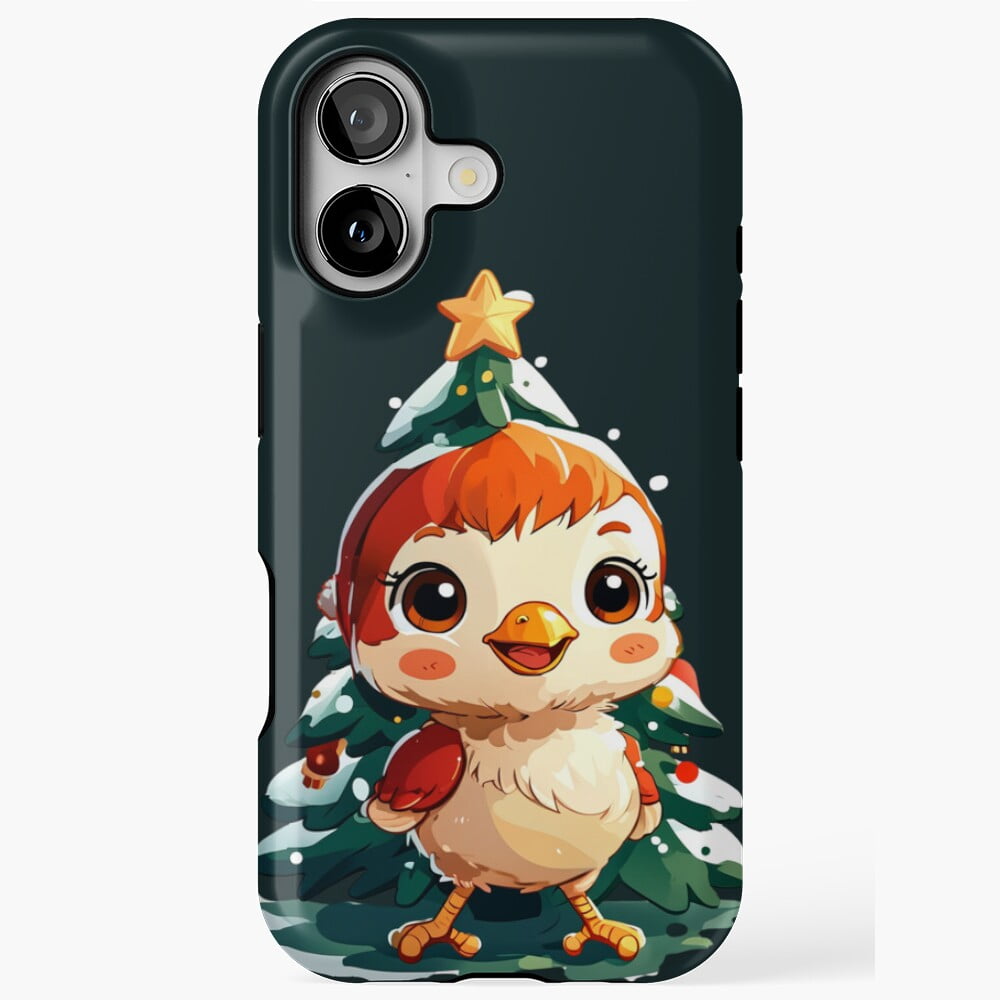 Funny Xmas Tree Chicken Holiday Farm Animal Fun Phone Case 17 16 15 14 ...