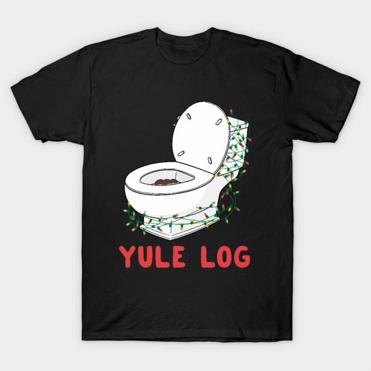 Funny Yule Log Christmas Holiday TV Tradition Graphic, H6449 Unisex T ...