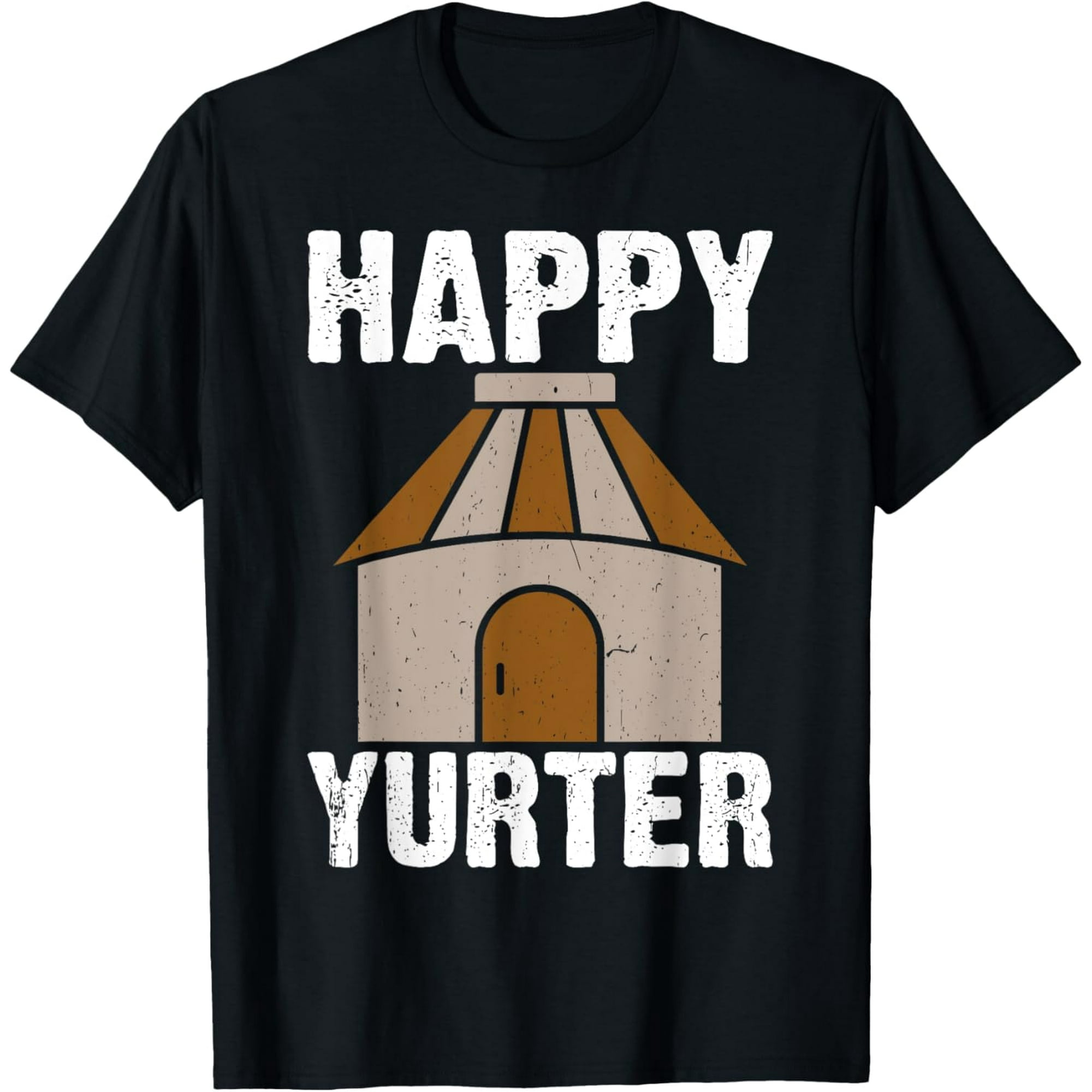 Funny Yurt Camper Glamping Design Unisex Short Sleeve Graphic T-Shirt ...