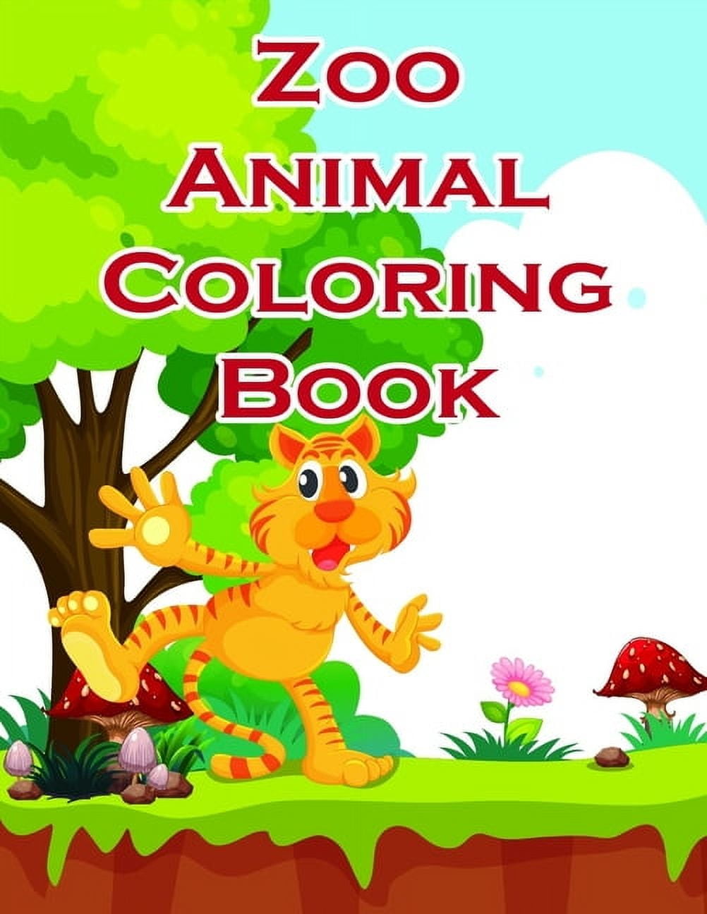 Funny Zoo: Zoo Animal Coloring Book: Funny Image for special occasion ...