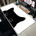 Funny black cat Mouse Pads Cute Cat Computer XXL Mausepad Company Desk ...