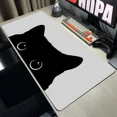 Funny black cat Mouse Pads Cute Cat Computer XXL Mausepad Company Desk ...