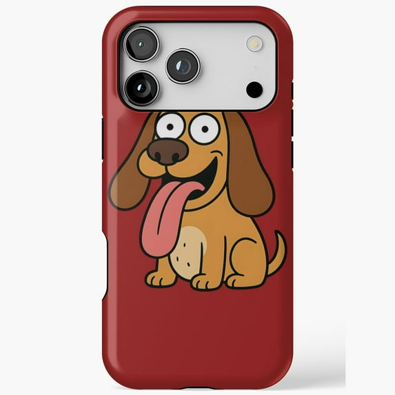 Funny clumsy dog cute playful artwork iPhone Case 17 to 11 Pro Max ...