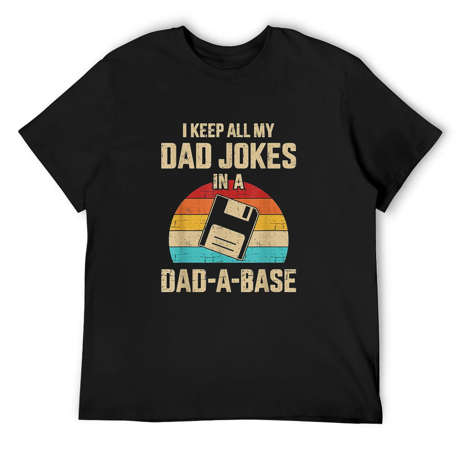 Funny Dad Jokes In Dad A Base Vintage For Fathers Day T Shirt Black L