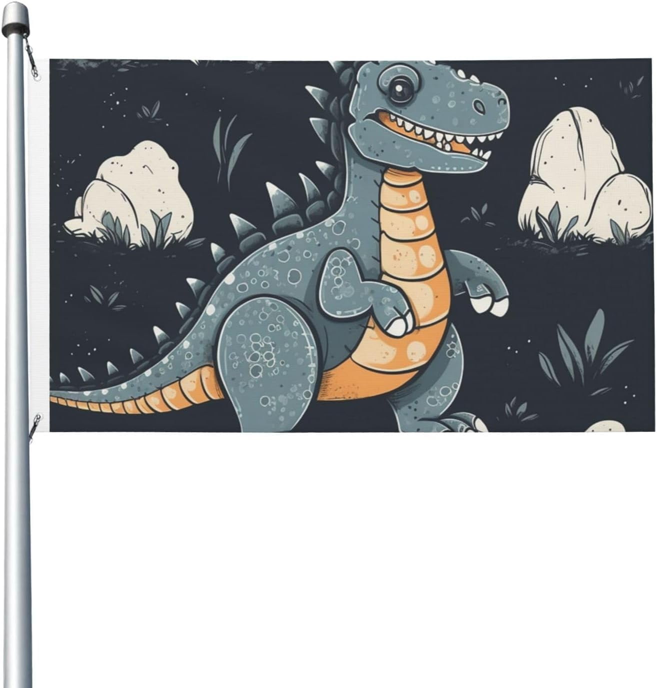 Funny dragon Garden Flag Welcome Flags for Outside Holiday Banner with ...