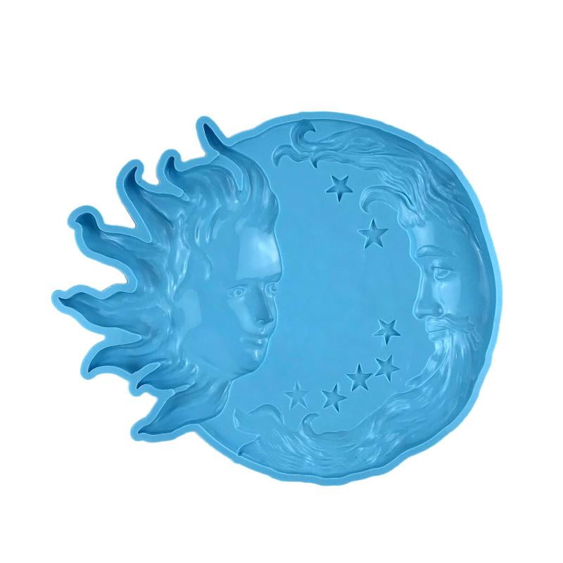 Funny for Sun and Moon Face Soft Silicone Mold Decorating Tool Epoxy ...