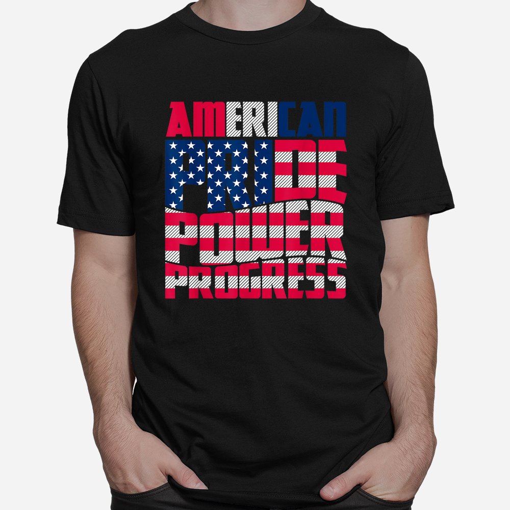 Funny graphic print and letters, Artlint American Power And Pride And ...