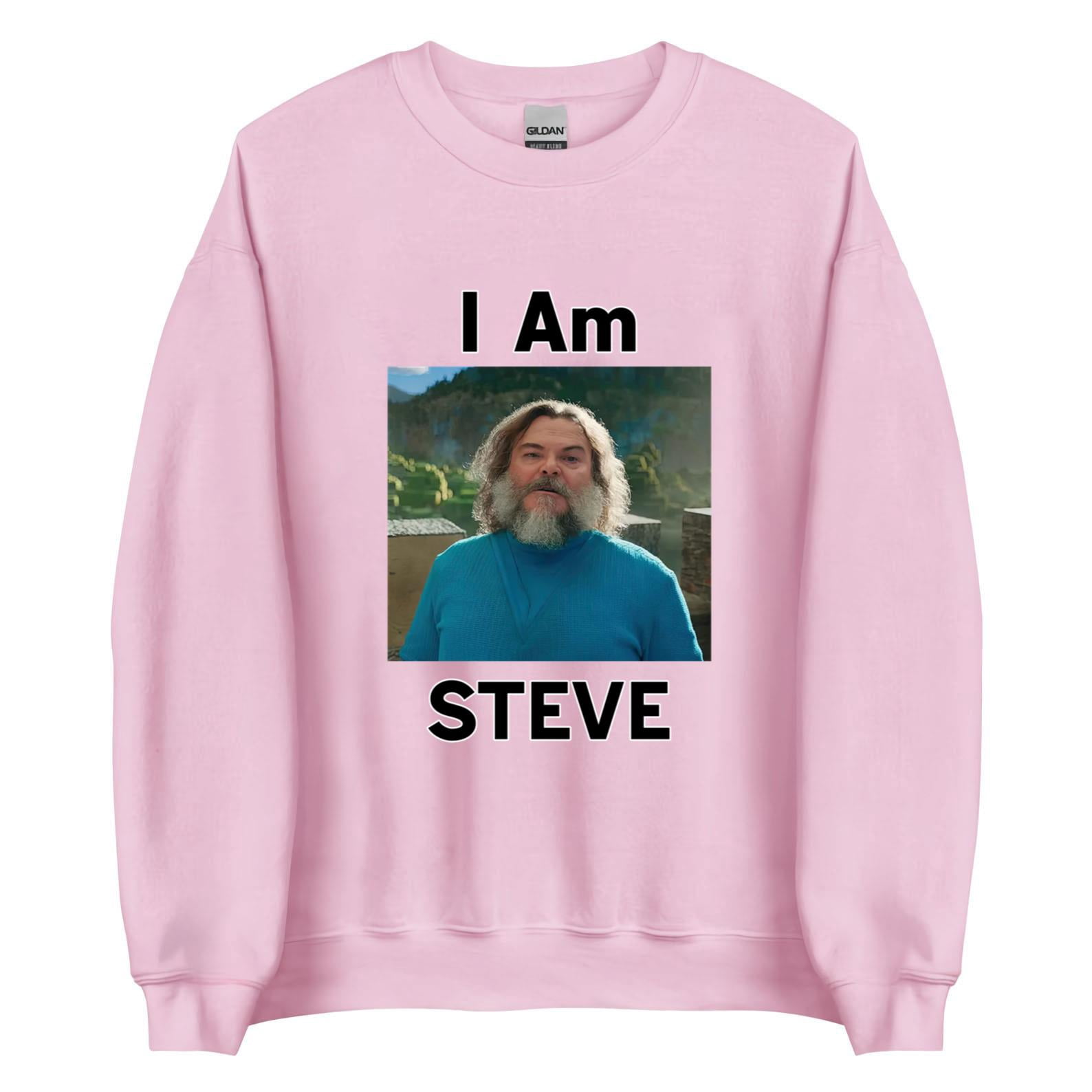 Funny graphic print and letters, I Am Steve, Minecraft Movie, Funny T ...