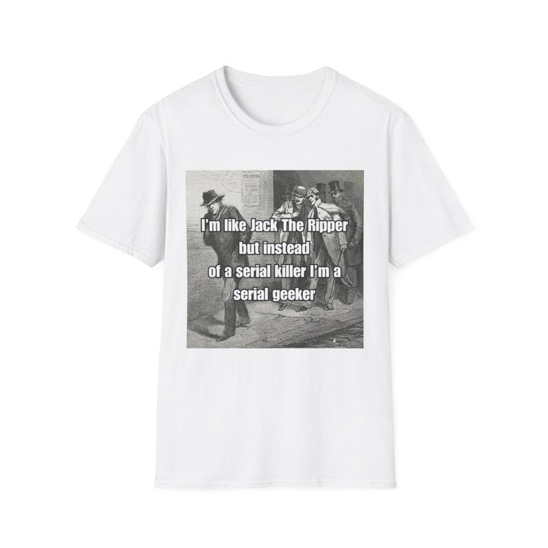 Funny graphic print and letters, Jack The Ripper Meme Brainrot Gym Bro ...