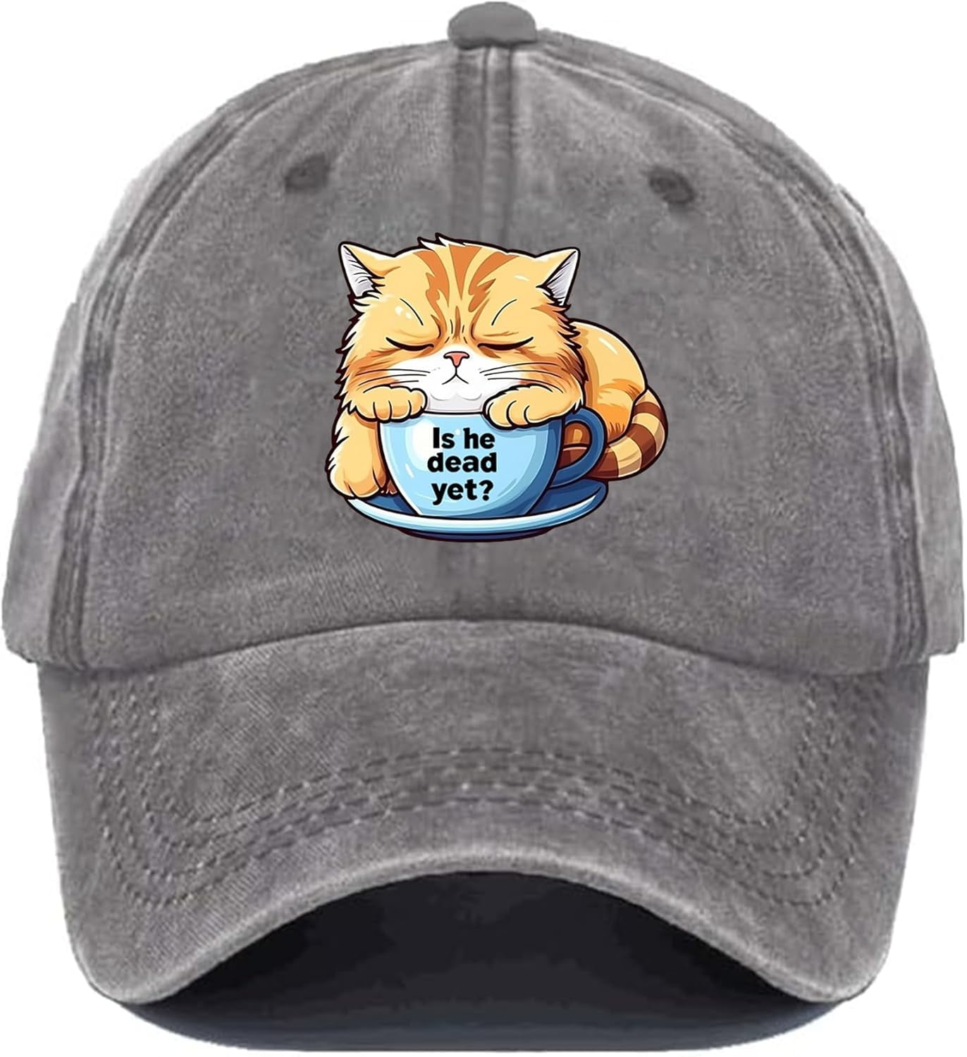 Funny is He Dead Yet Hat, is He Dead Yet Baseball Cap Unisex Vintage ...