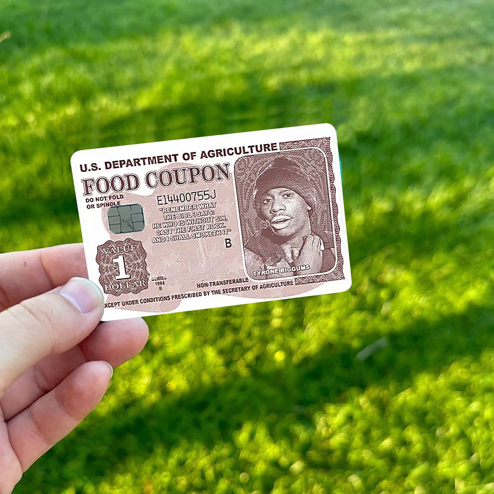 Funny one Biggums Debit Card Stickers, 2024 New Funny Debit Card ...