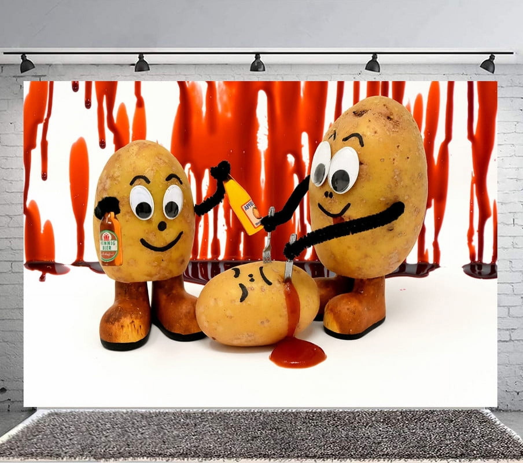 Funny potato Backdrop Banner Party Supplies Poster Movie Theme ...