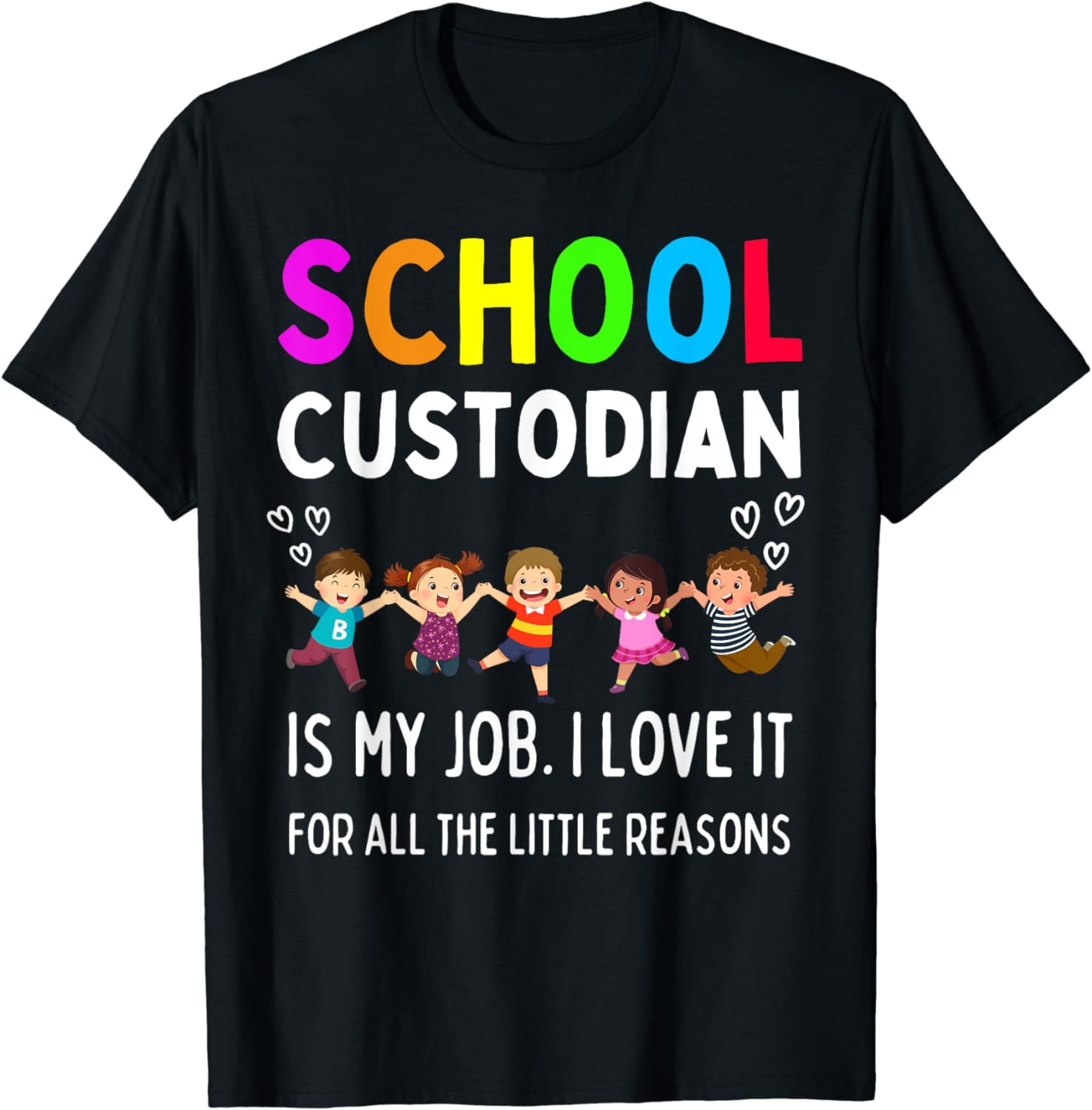 Funny school custodian appreciation Gifts Back To School T-Shirt ...