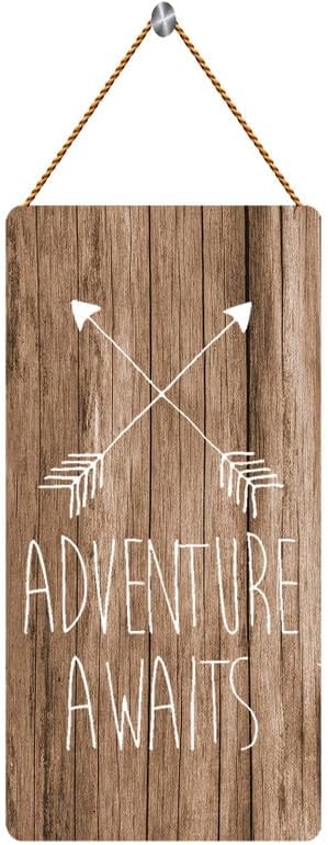 Funny signs gift farmhouse Adventure Awaits Art Print Adventure Awaits ...