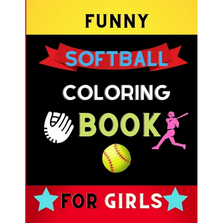 cute softball coloring pages