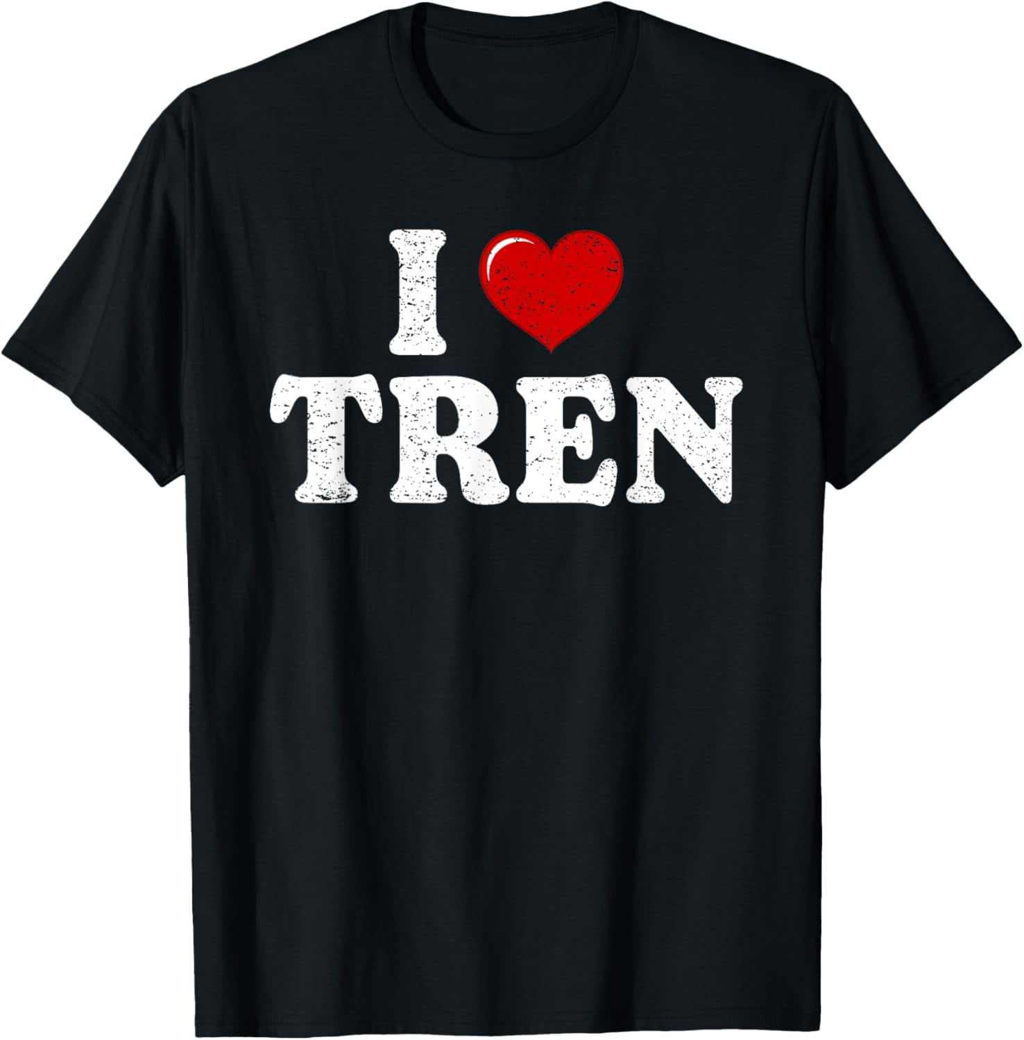 Funny workout Quote Retro I Love Tren Vintage bodybuilder T-Shirt ...