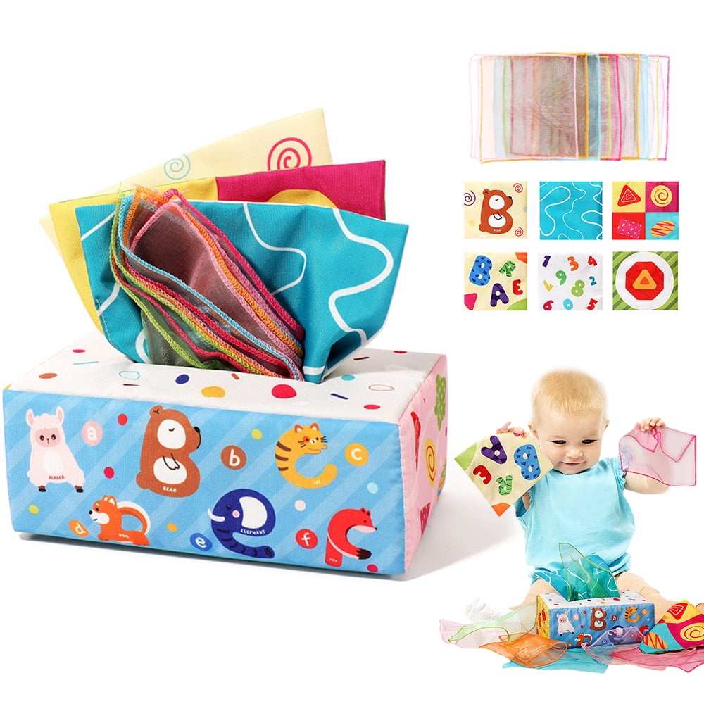 Funnytoys Newborn Toddlers Magic Tissue Box for Boys Girls, Early ...