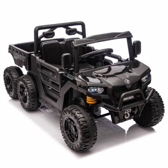 Funride 24V 4WD Ride on Toys with Dump Truck, 2 Seater 6-Wheel UTV Car ...