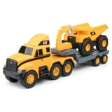 Funrise - Cat® Heavy Movers Flatbed Truck with Dump Truck - Walmart.com