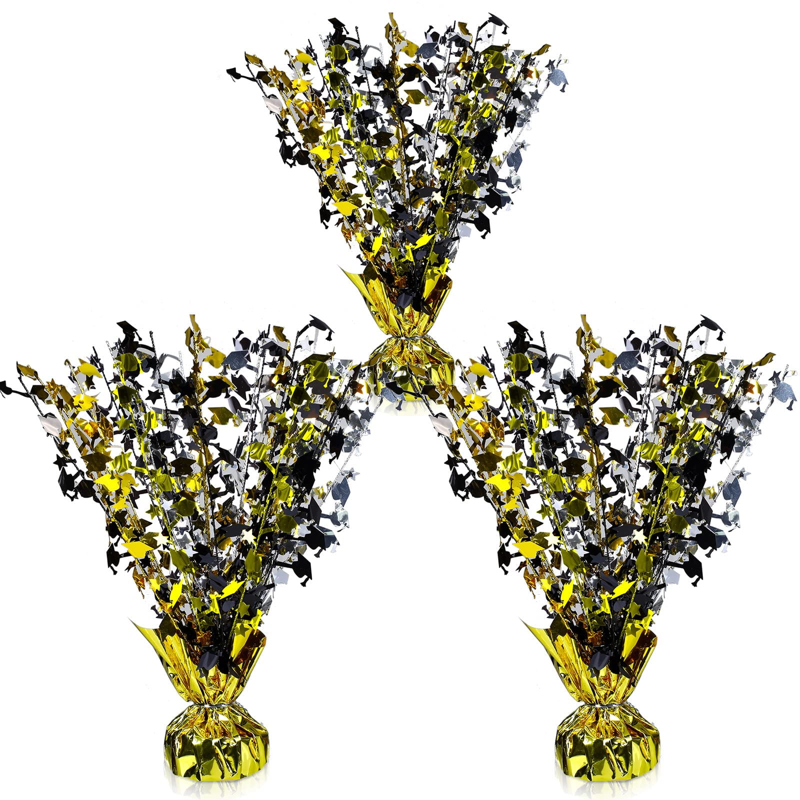 Funrous 3 Piece Graduation DHF10 Table Centerpiece Party Decorations ...