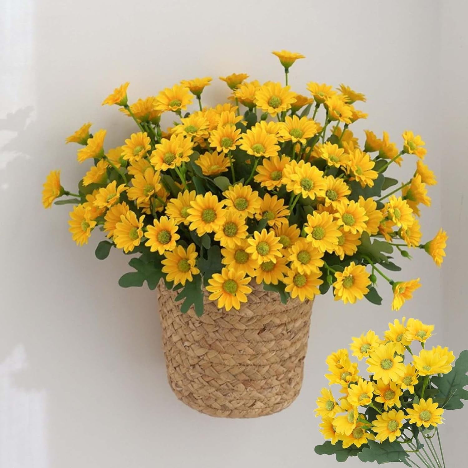 Funs Decor Mums,Funsdecor Artificial Outdoor Sunset Mums Flowers - UV ...