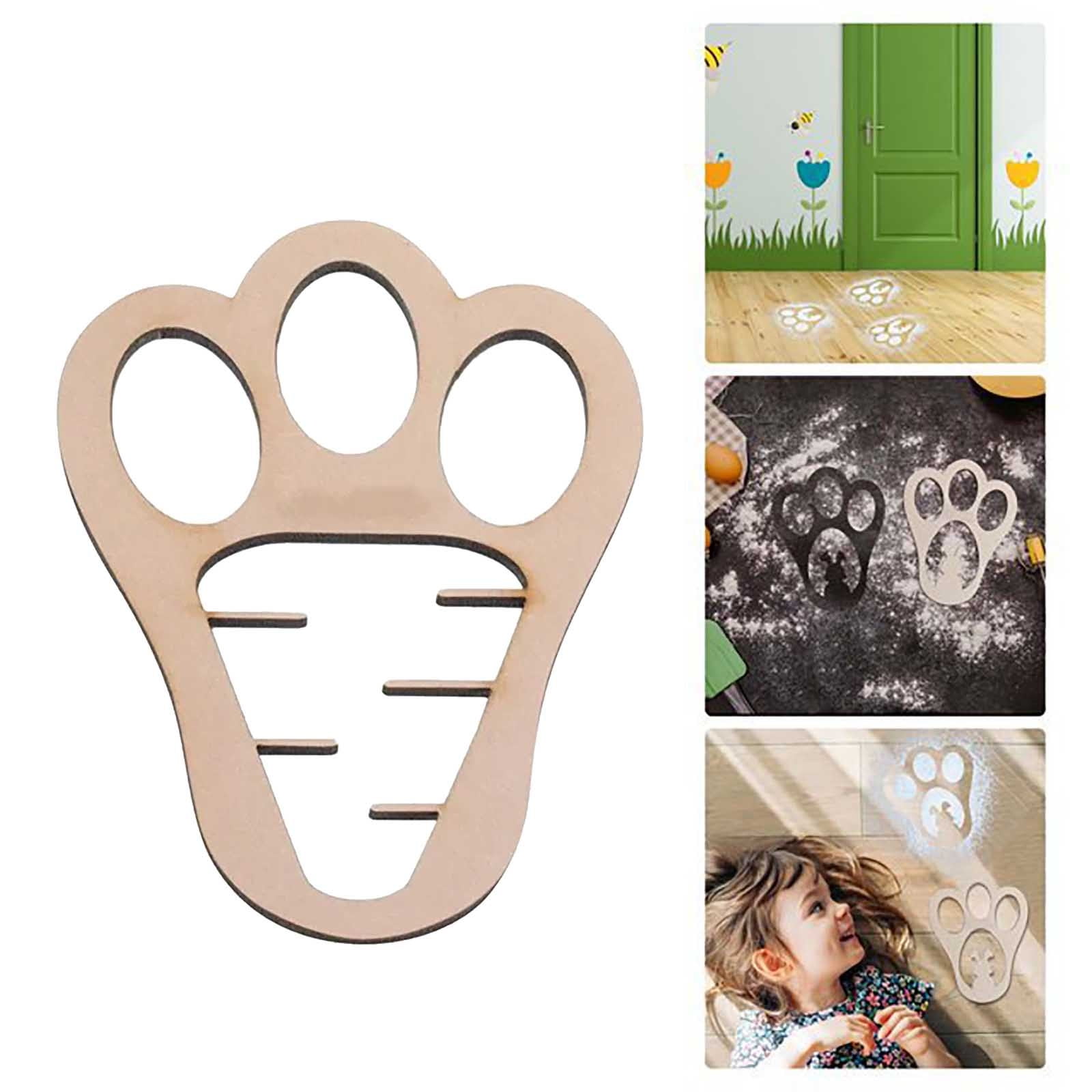 Funs Paw Stencil, Easter Bunny Stencils for Painting on Lawns, Wooden ...