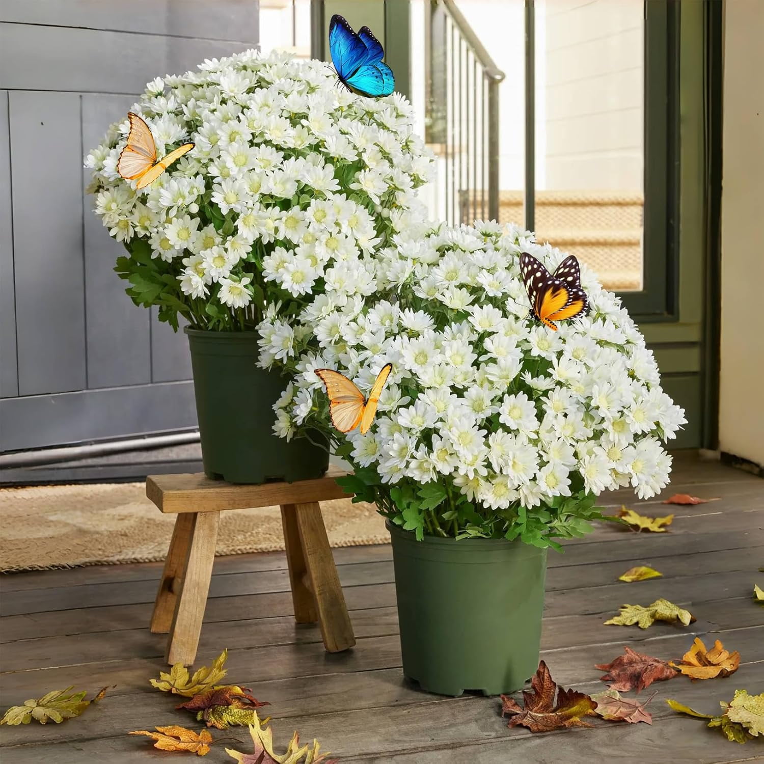 Funsdecor Artificial Mums, Funsdecor Artificial Outdoor Sunset Mums ...