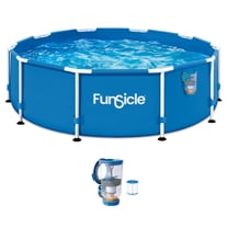 Funsicle 8' x 30" Outdoor Activity Round Frame Above Ground Swimming ...