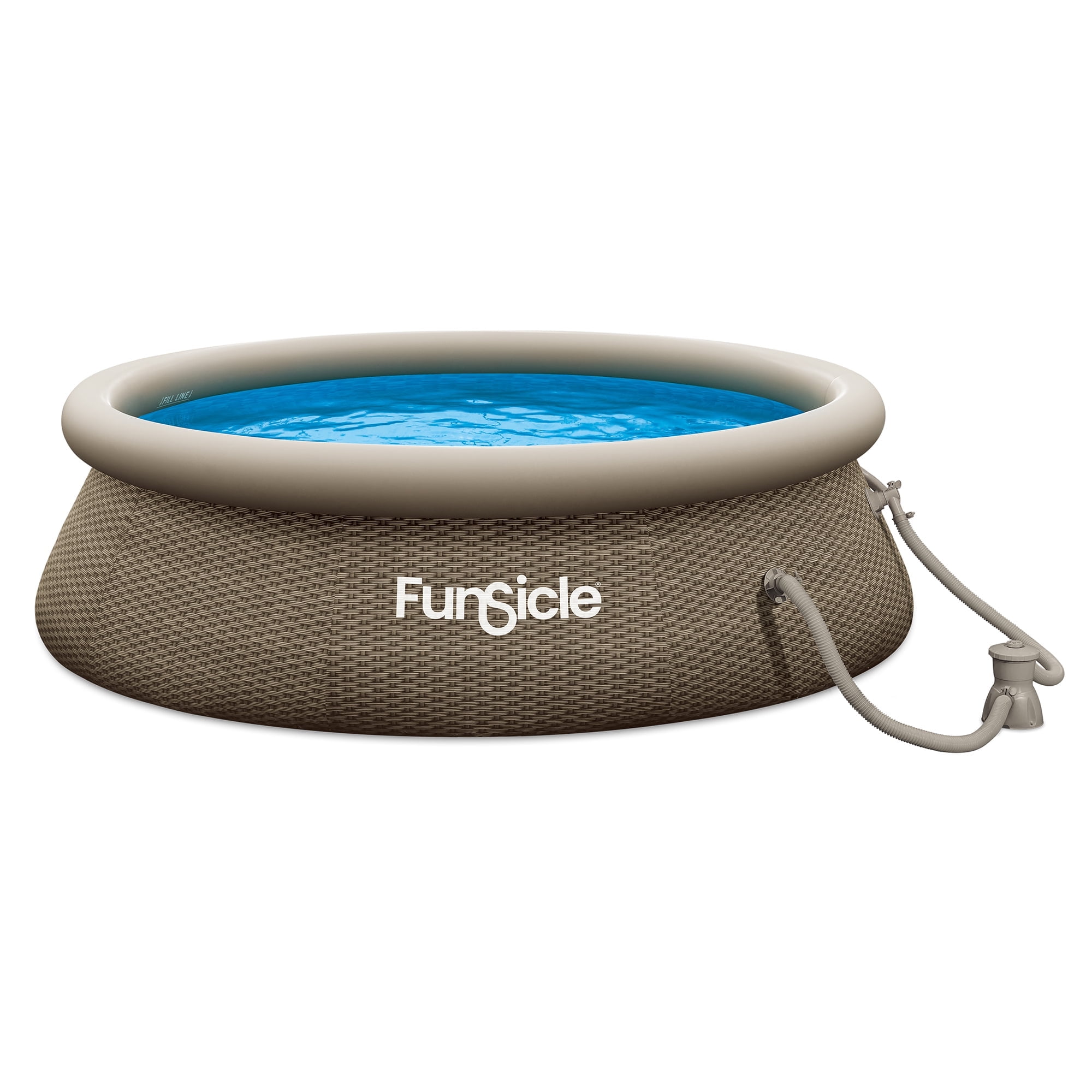 Funsicle Fast Set 10ft x 30in Round Above Ground Swimming Pool, Age 6 ...