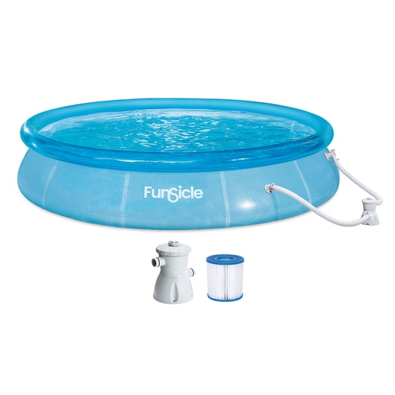 Funsicle, Above Ground Pool, 12ft x 30in Round Sea-Thru Pool - Walmart.com