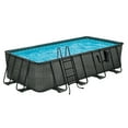 Funsicle Large 18' x 9' Rectangular Metal Frame Backyard Above Ground ...