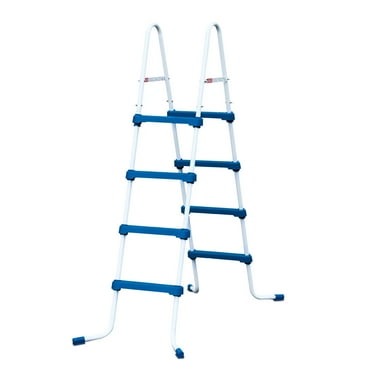 Saftron 3 Step Inground Pool Ladder & Ladder & Anchor Socket Cover, 2 ...