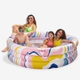 Funsicle 5.5ft Dream Swirl Pool, Inflatable 3-Ring Swimming Pool ...