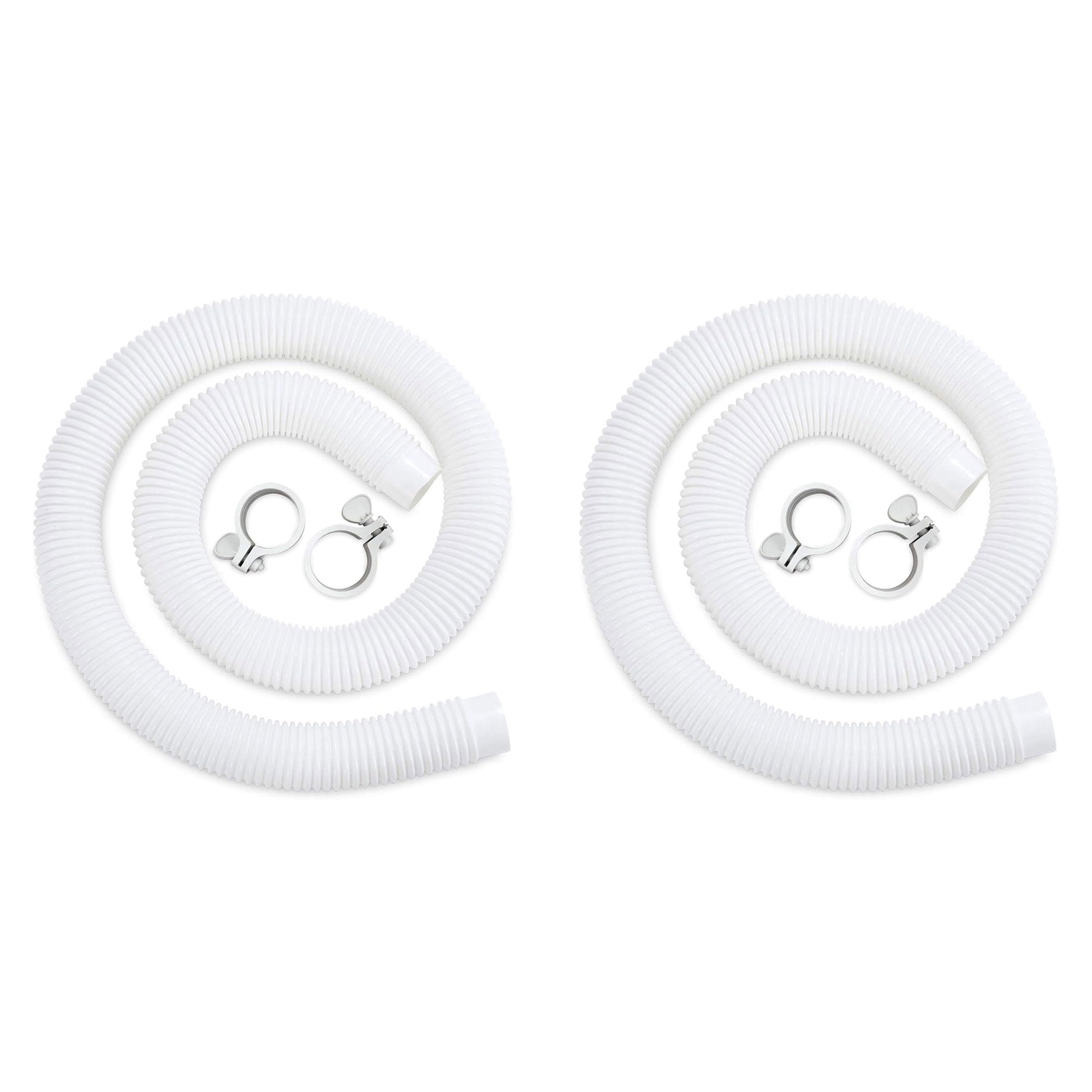 Funsicle 59"x1.5" Universal Replacement Above Ground Pool Hose Kit (2 ...