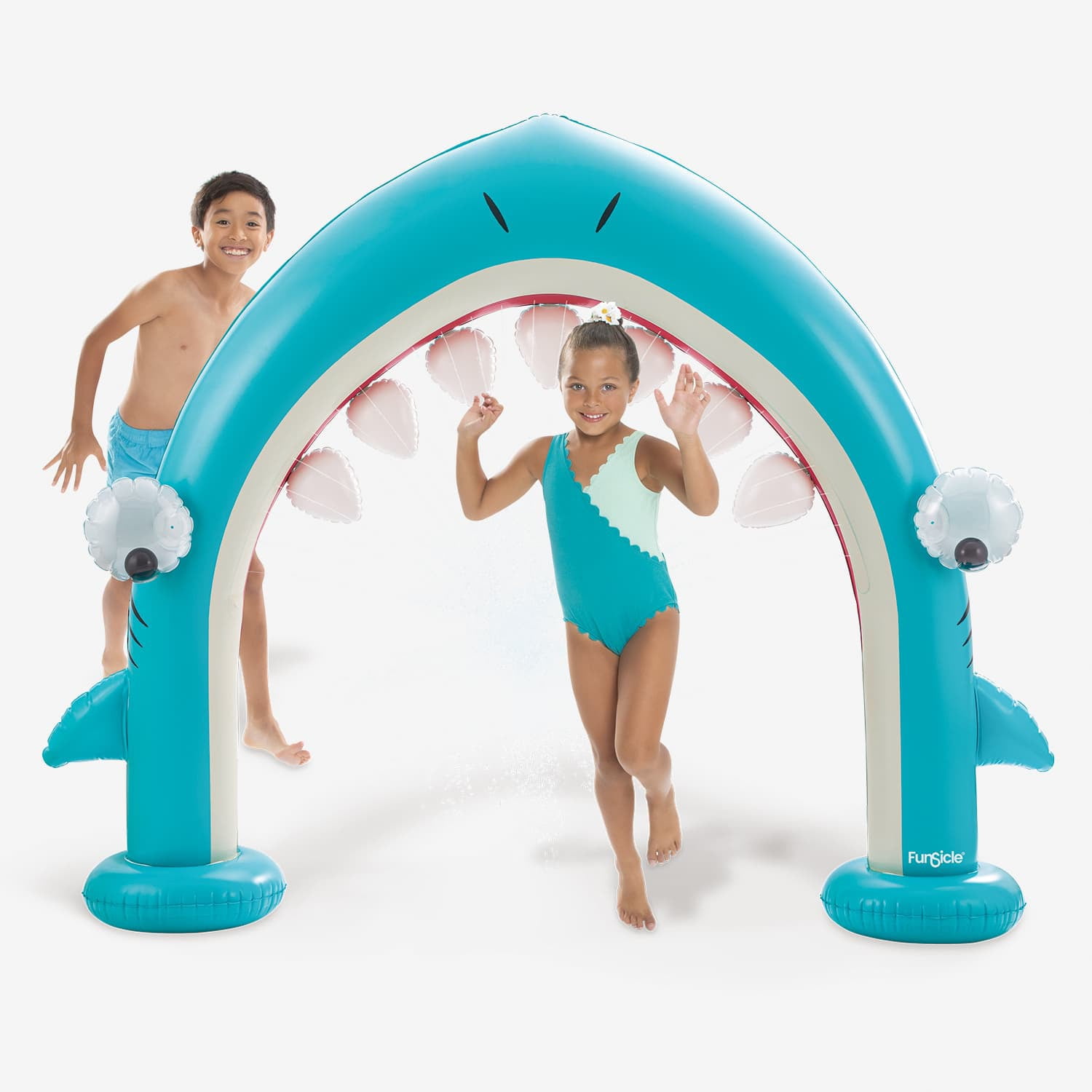 Funsicle 7ft Shark Jaws Sprinkler, Inflatable Yard Game & Toy ...