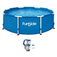 Funsicle 8' x 30" Outdoor Activity Round Frame Above Ground Swimming ...